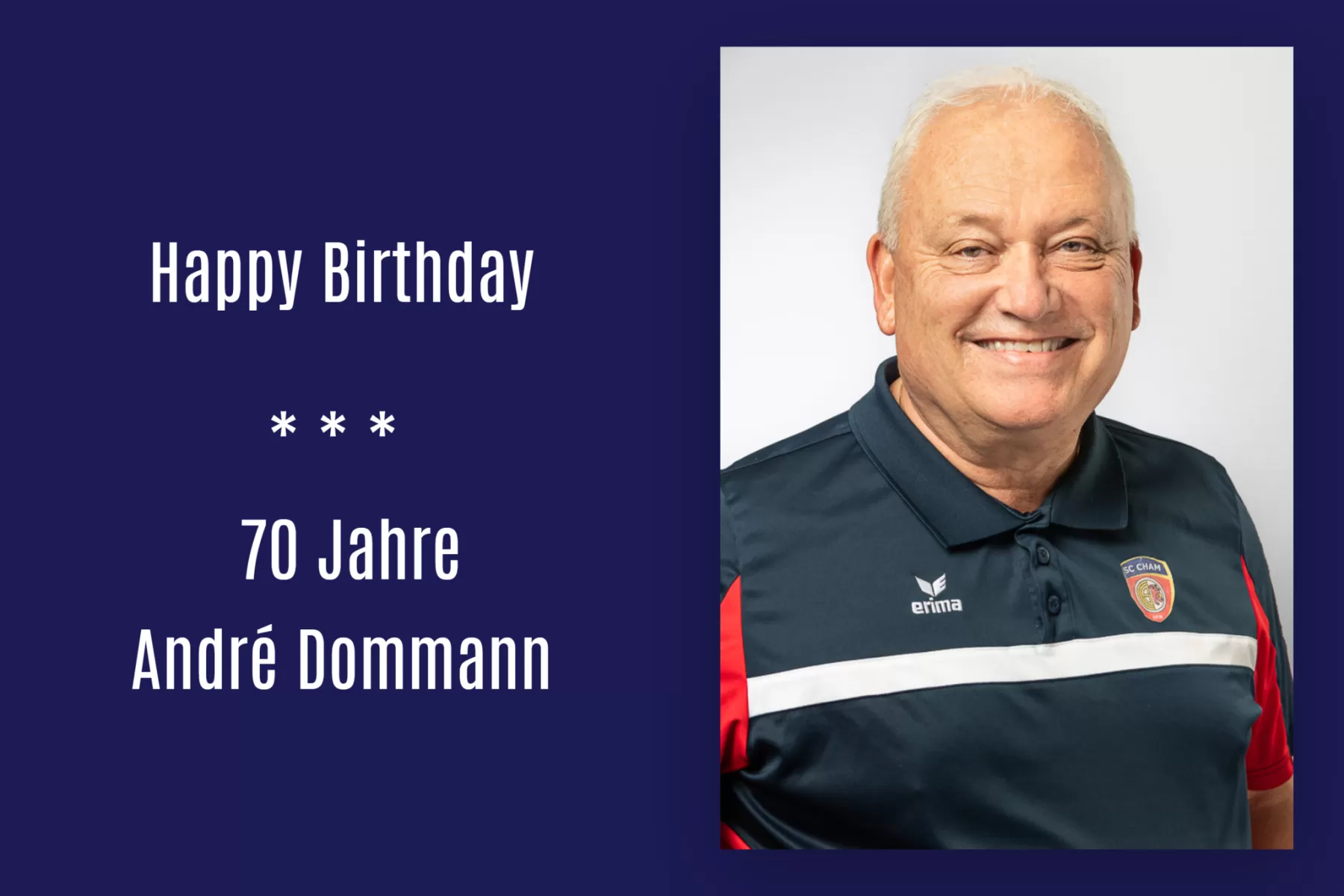 70 Jahre André Dommann | SC Cham